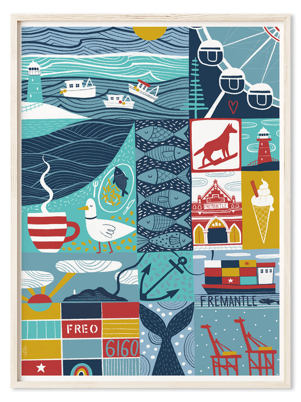 Fremantle | Australian Art Print | Elli Moody – Posteroo