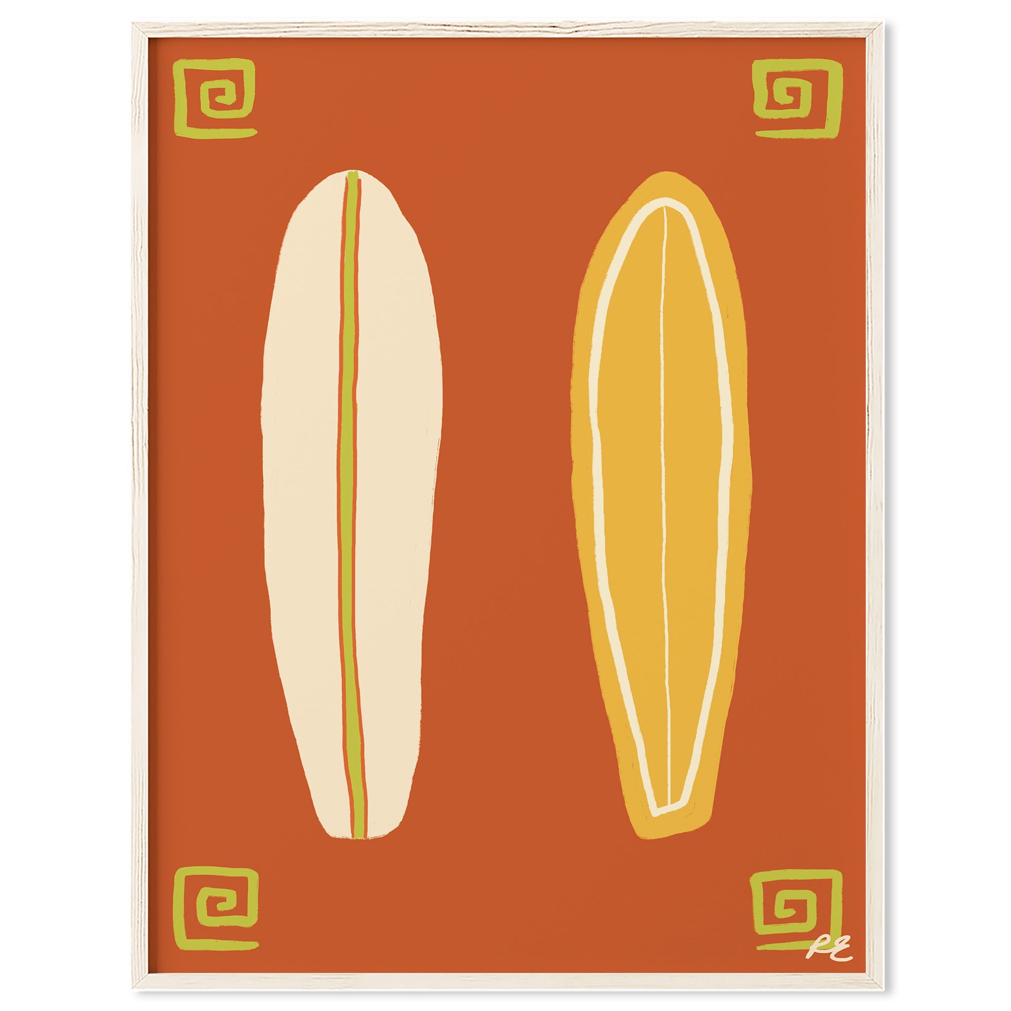 Longboards | Australian Art Print | Rosa Studio – Posteroo